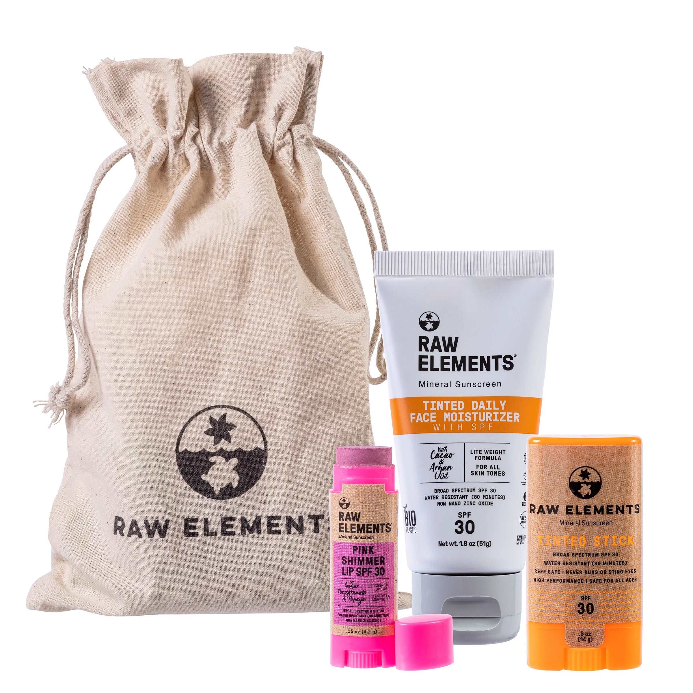 Mineral Sunscreen Glam Bundle SPF 30+ Pack – RAW ELEMENTS EUROPE